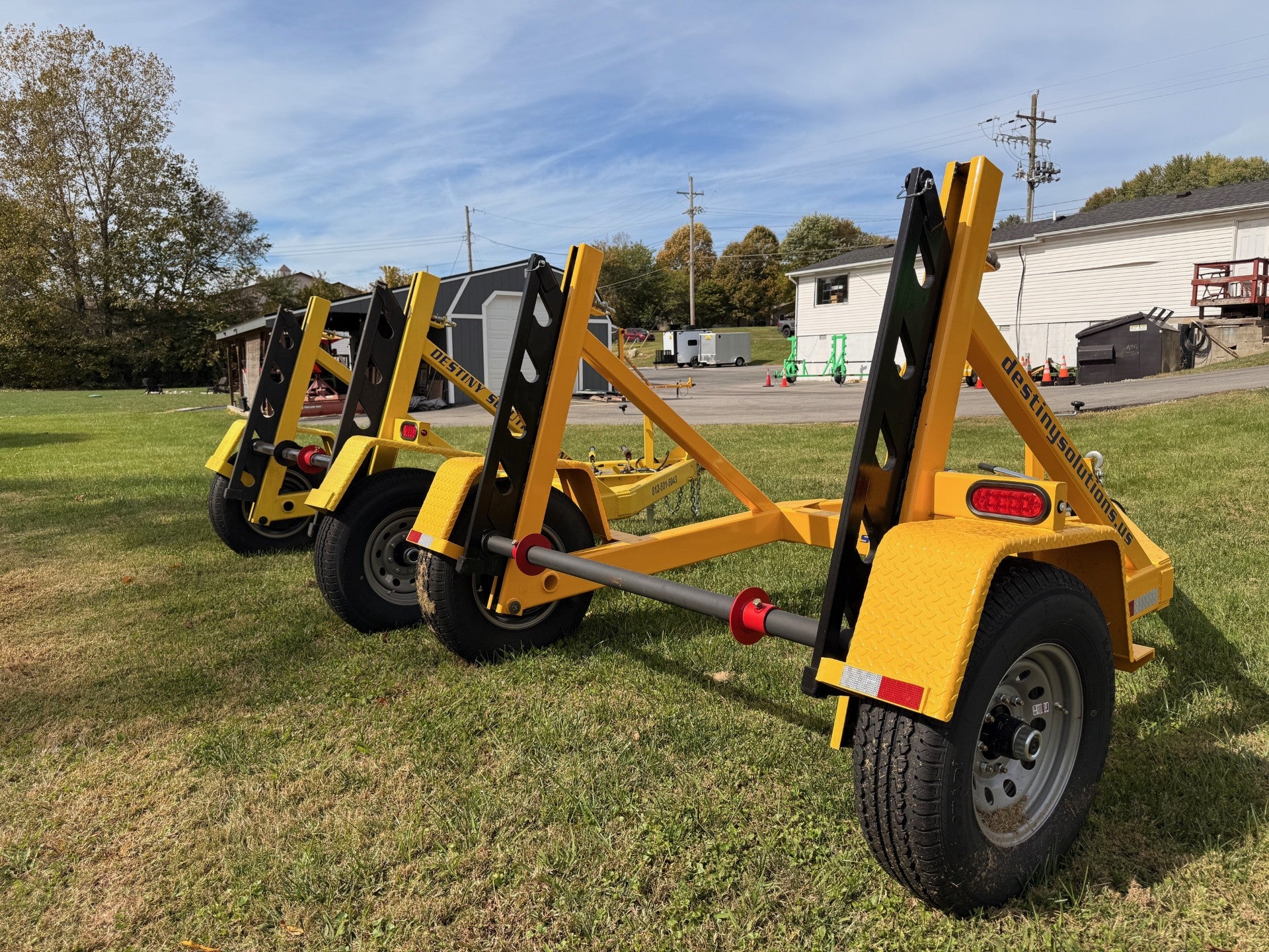 DESTINY SOLUTIONS | Heavy Duty Hydraulic-Adjustable Height Reel Traile ...