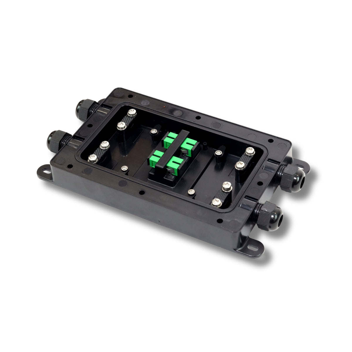 TEMPO | Drop Fiber Enclosure Kit, Four Port With Two SC/APC Bulkheads ...