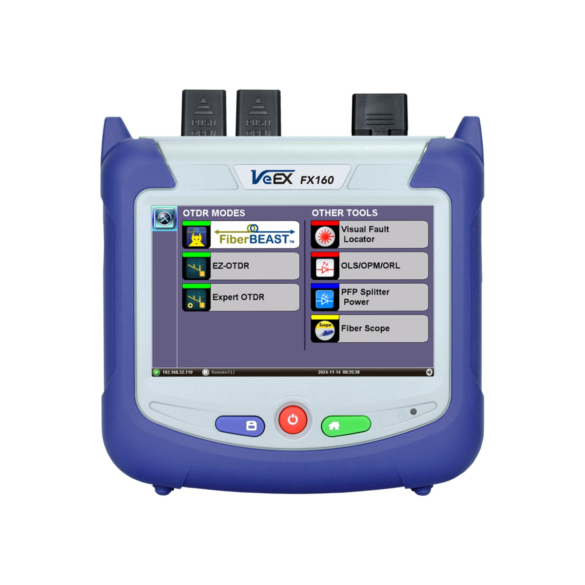 VeEX | FX160 Handheld Bidirectional OLTS and OTDR for FTTx/PON and Poi ...